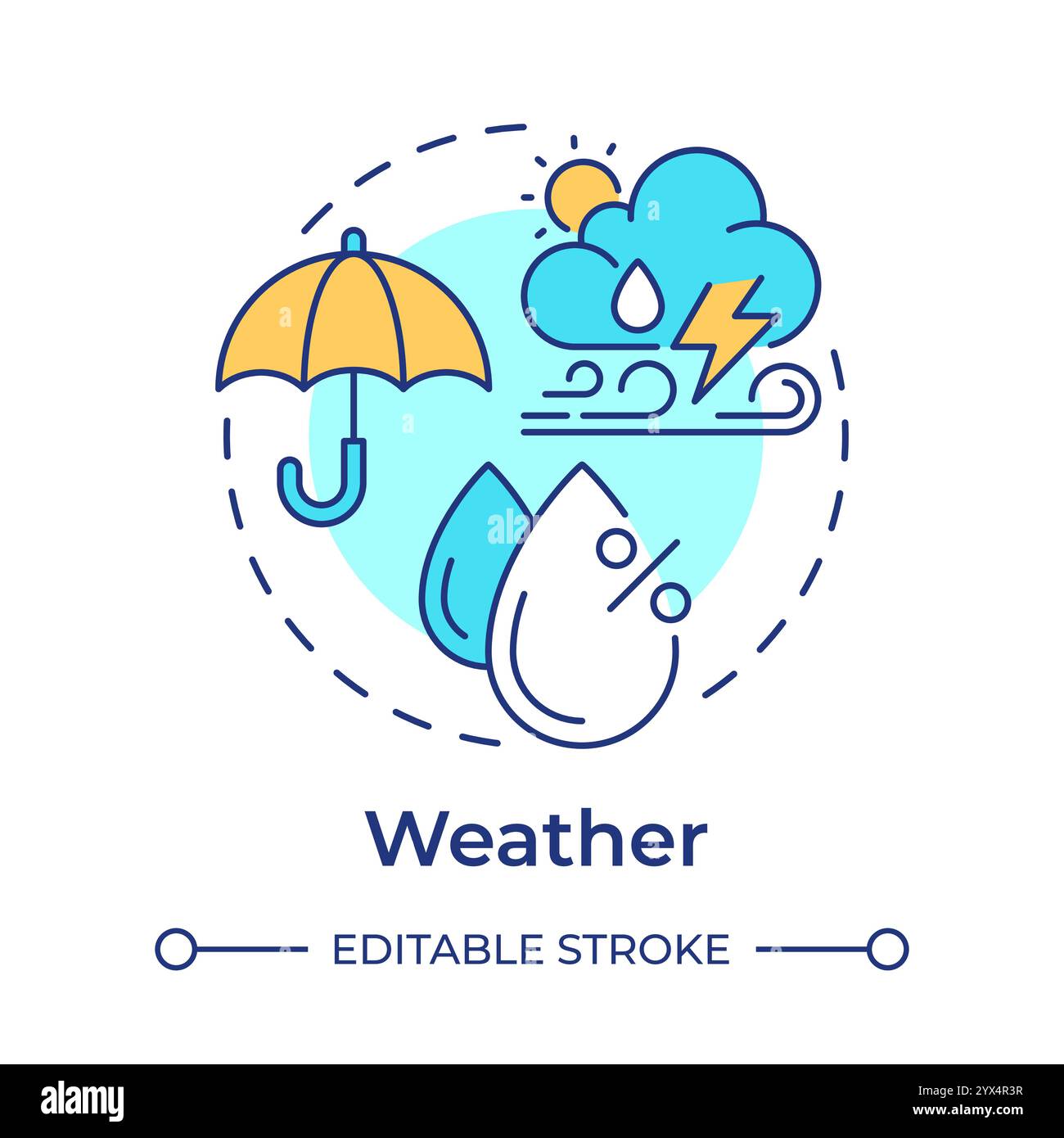 Weather multi color concept icon Stock Vector Image & Art - Alamy Weather multi color concept icon Stock Vector Image & Art - Alamy