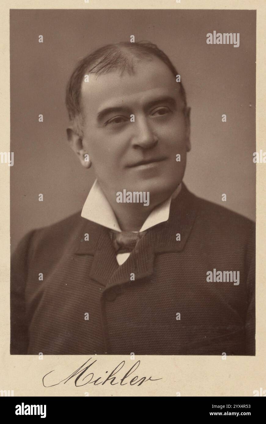 Actor known as 'Mihlev', about 1880. Additional Info: Portrait of an ...