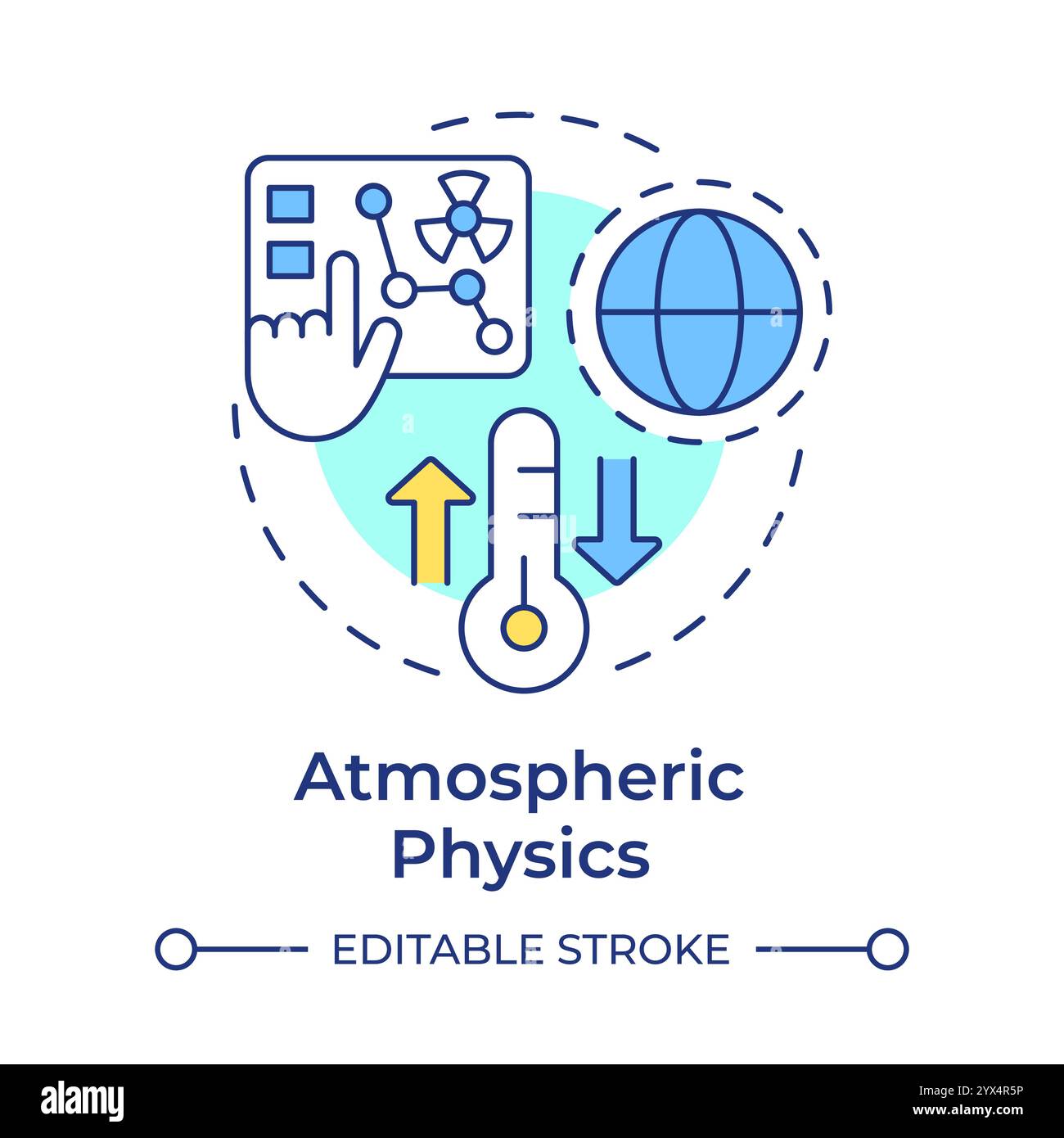 Atmospheric physics multi color concept icon Stock Vector Image & Art - Alamy