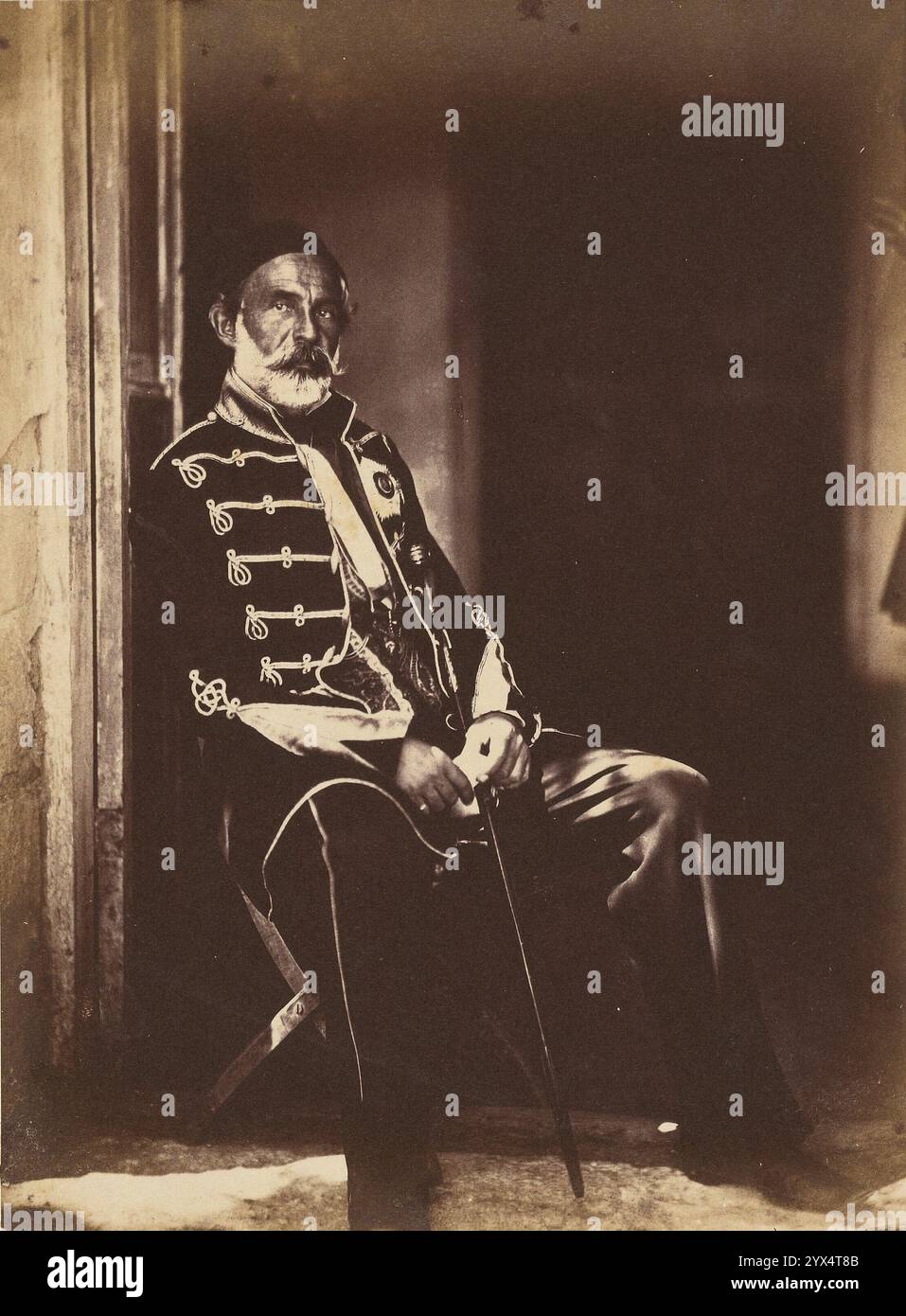 Omar Pacha, 1855. Additional Info: Portrait of a seated man in ...