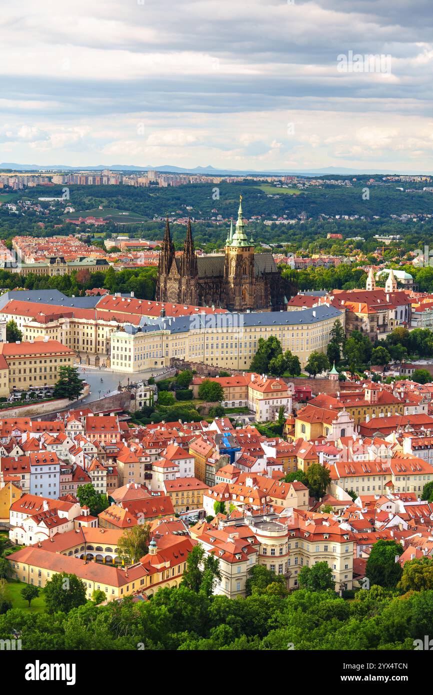 Stunning Panoramic View of Prague Castle and Lesser Town in Prague, Czech Republic, 2023 Stock ...