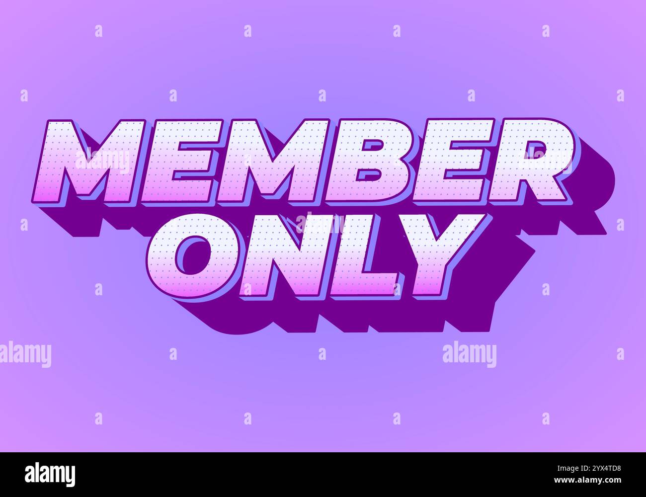 Member only. Text effect design for social media or marketing ads Stock ...