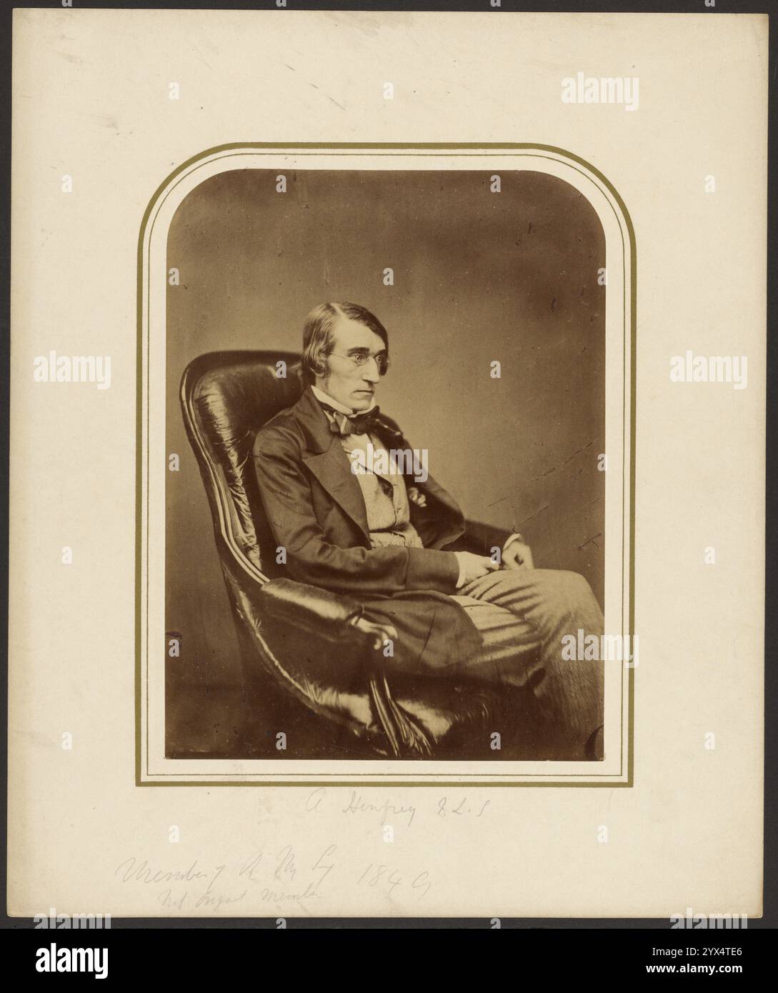 Arthur Henfrey, FLS, 1855. Additional Info: Portrait of Arthur George ...