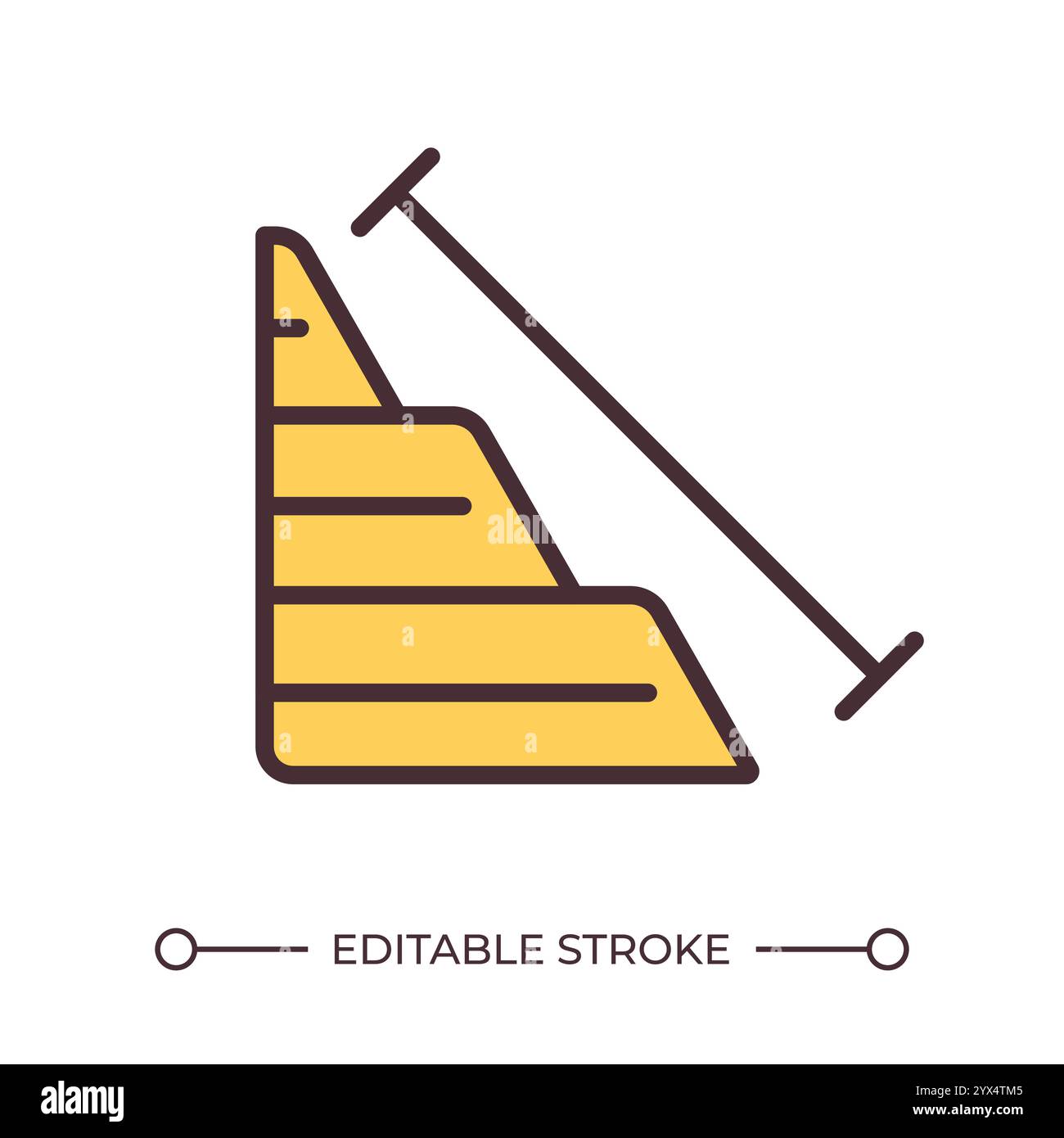 Hill of the slope Cut Out Stock Images & Pictures - Alamy