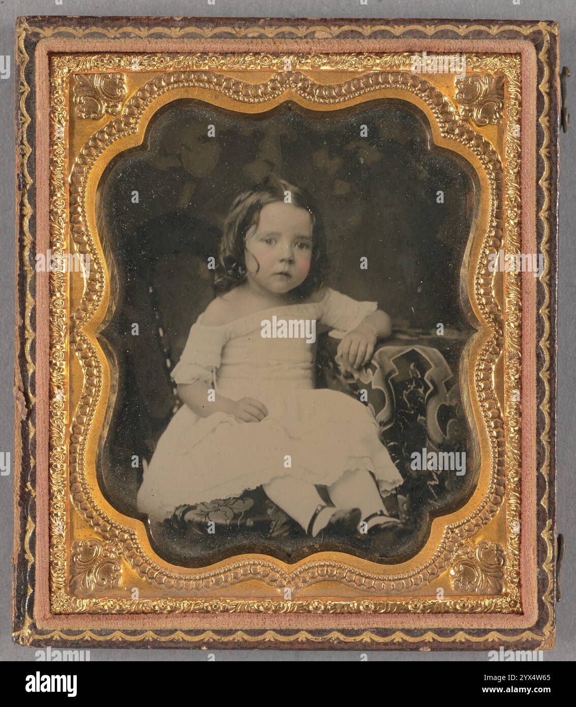 Portrait of a Girl, about 1860. Additional Info: Girl is seated with ...