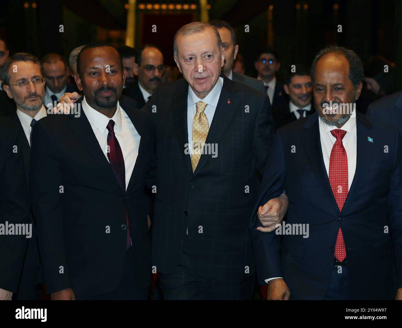 Turkish President Recep Tayyip Erdogan meets with Somali President ...