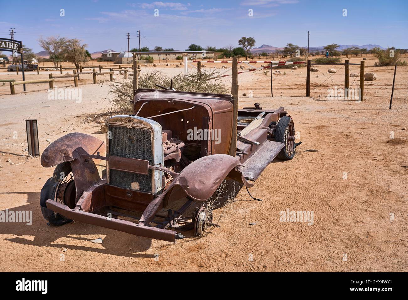 Remnants of an of a very old car,Car wrecks of Solitare, Namibia Stock ...