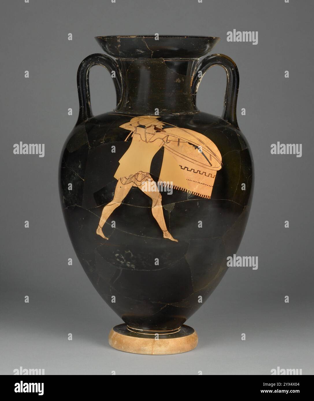 Attic Red-Figure Neck-Amphora, 500-480 BC. Storage Jar with a Greek ...