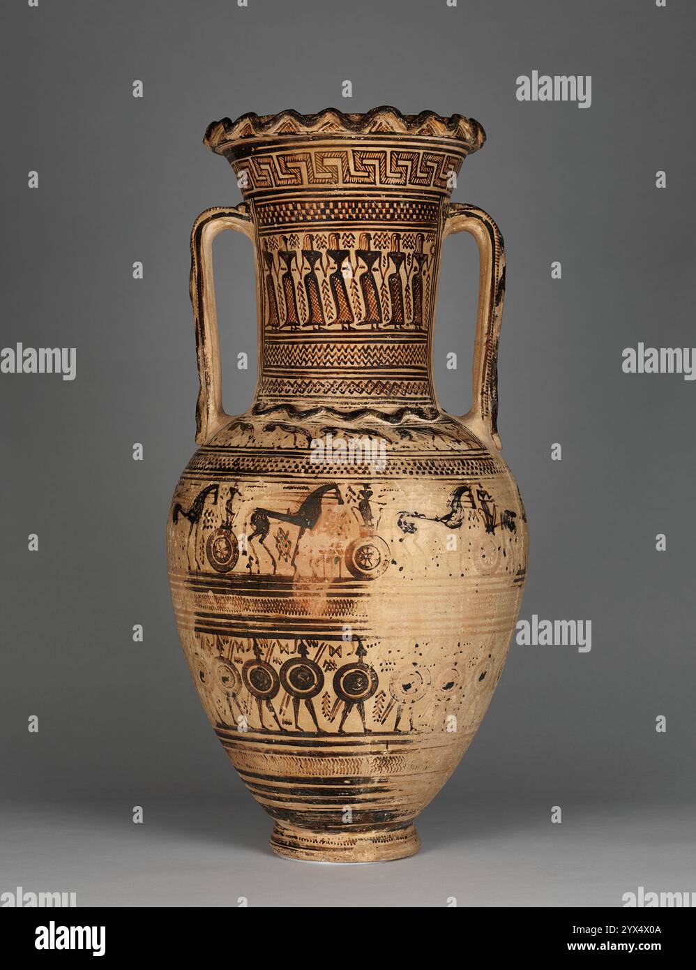 Funerary Amphora with Scenes of Mourning, 720-700 BC. Vase with ...