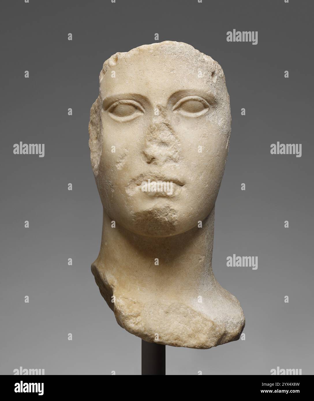 Head from an Acrolithic Statue, 440-420 BC. Two Heads of Goddesses ...