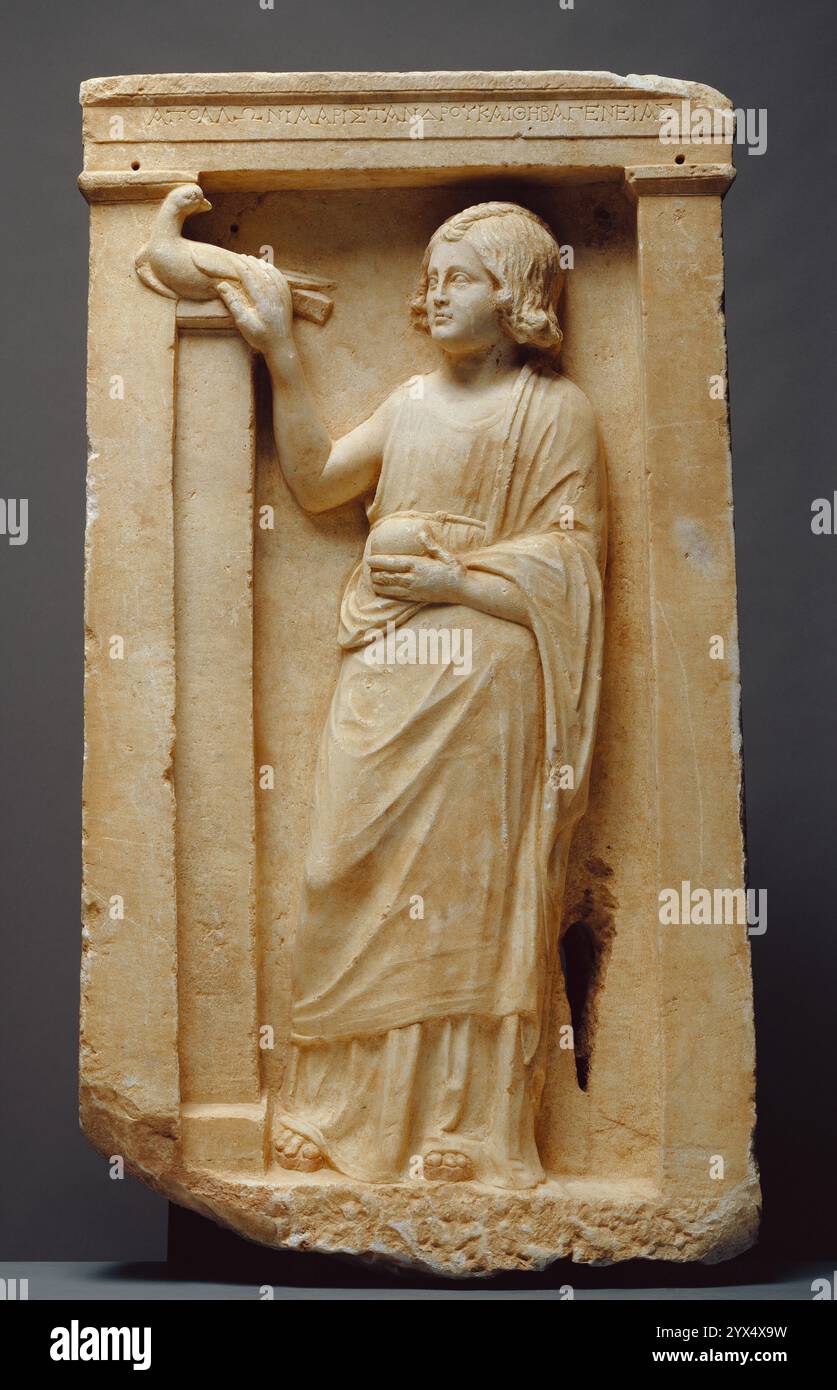 Grave Naiskos of Apollonia, about 100 BC. Gravestone of Apollonia ...