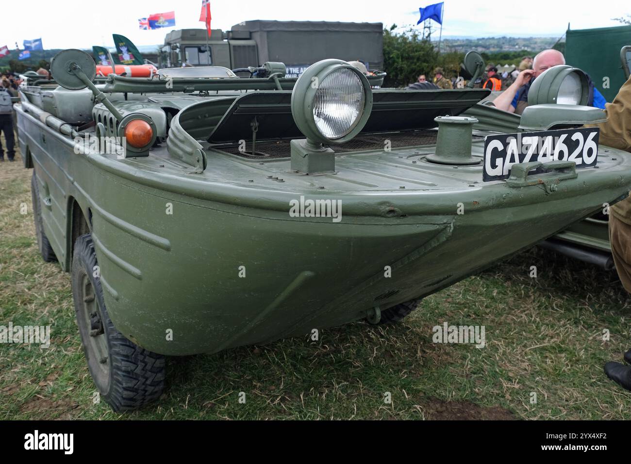The DUKW is a six-wheel-drive amphibious modification of the 2+1⁄2-ton ...
