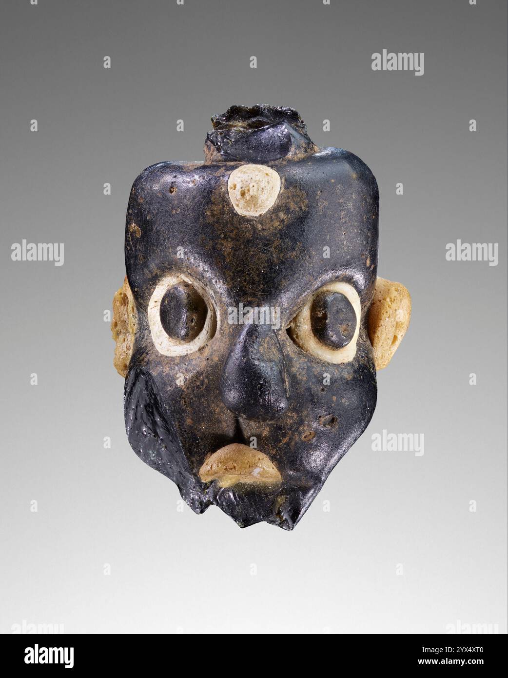 Opaque Dark Blue Mask Bead, 5th-4th century BC. Additional Info ...