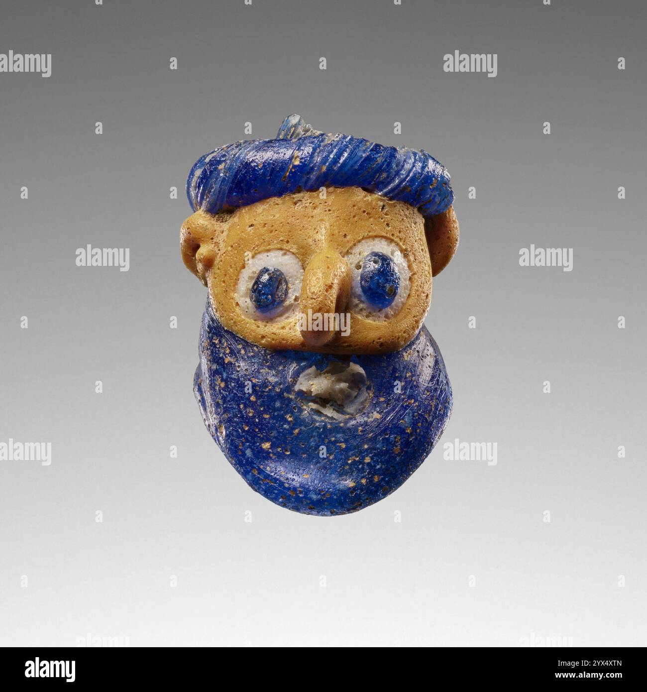 Mask Bead, 5th-4th century BC. Additional Info: Phoenician opaque glass ...