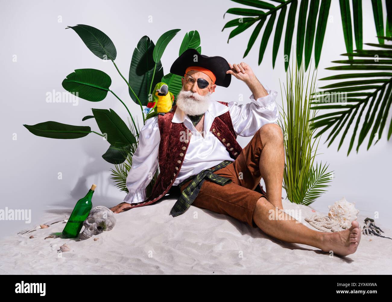 Funny captain sailor wearing hi-res stock photography and images - Alamy