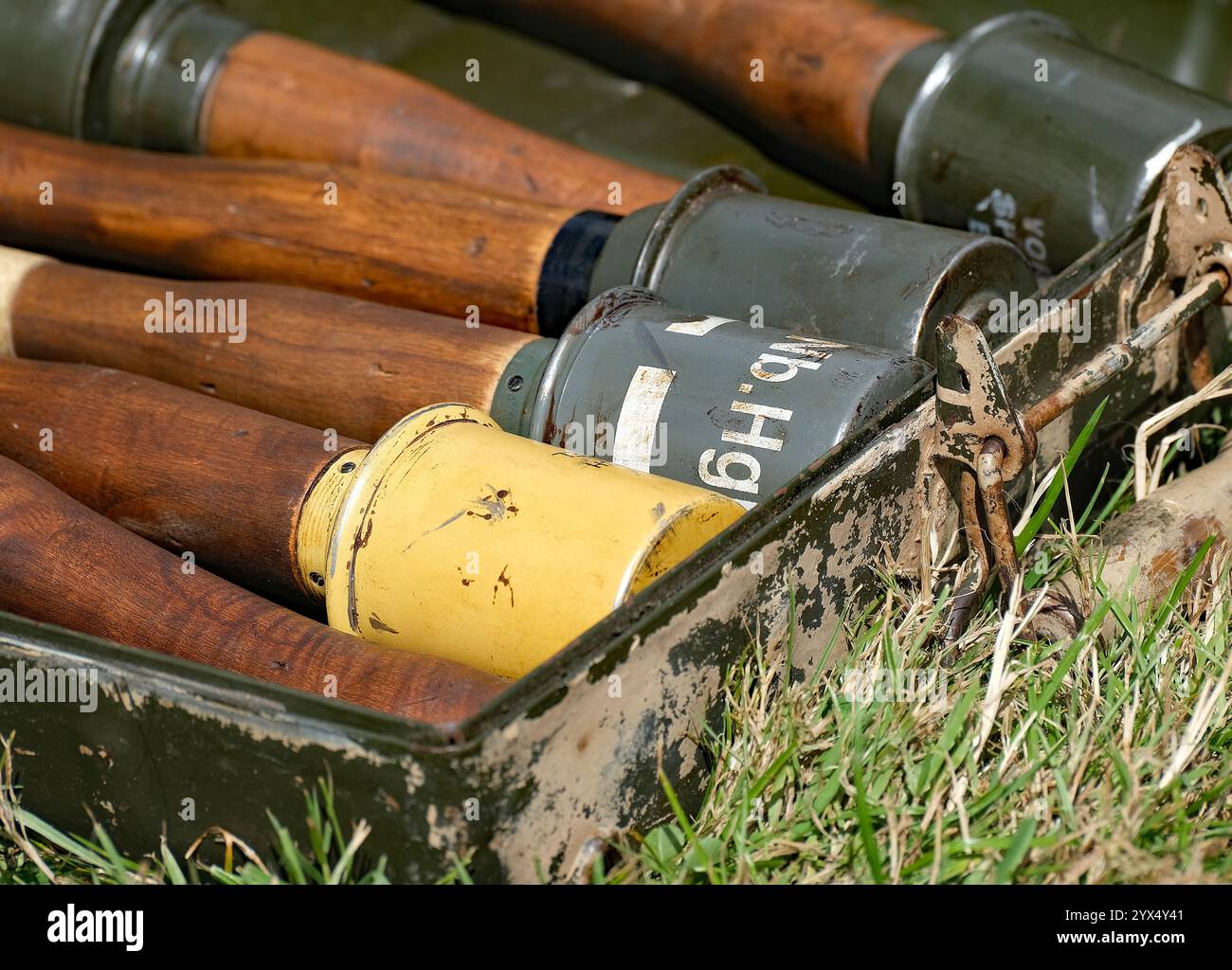 Stielhandgranate is the German term for stick hand grenade and ...