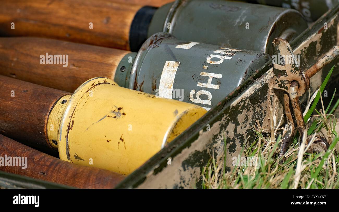 Stielhandgranate is the German term for stick hand grenade and ...