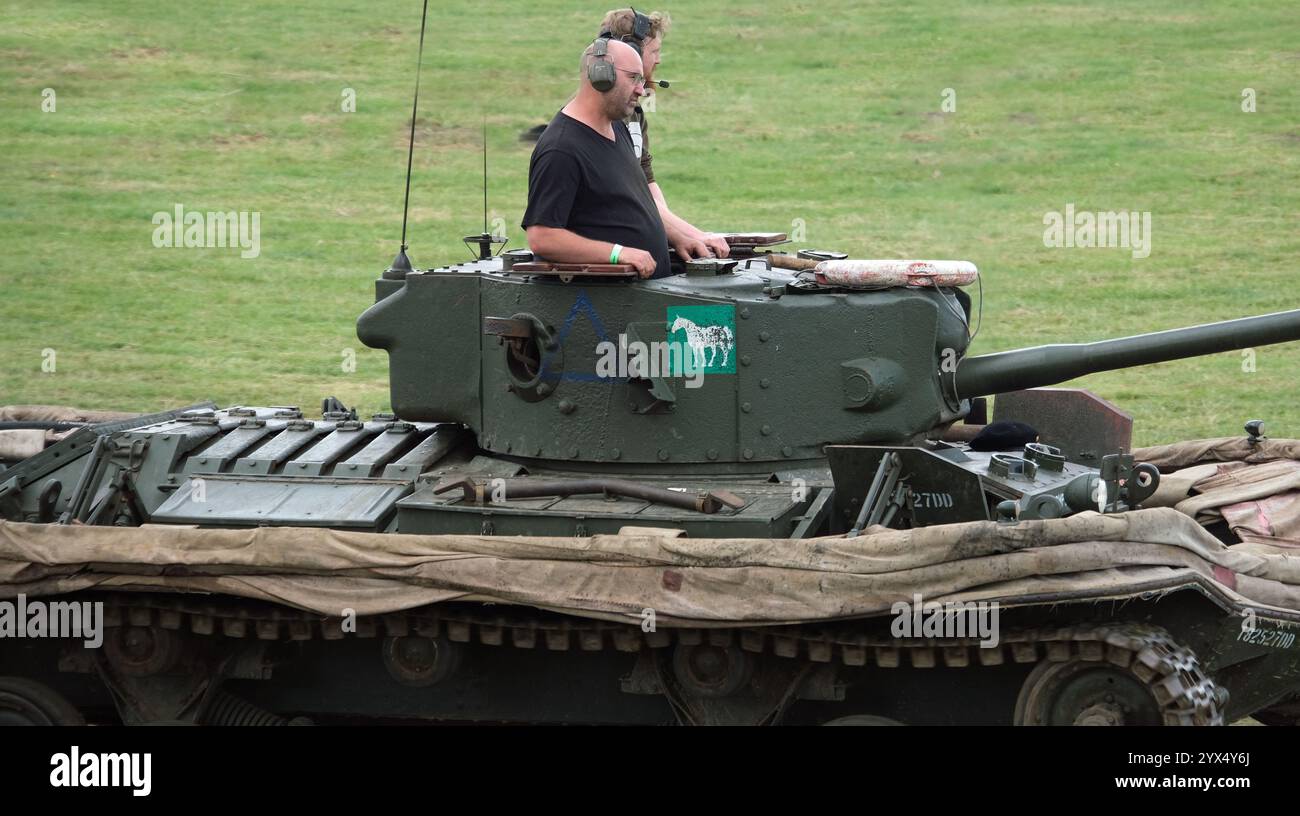 The amphibious Valentine DD was a standard Valentine Infantry Tank ...