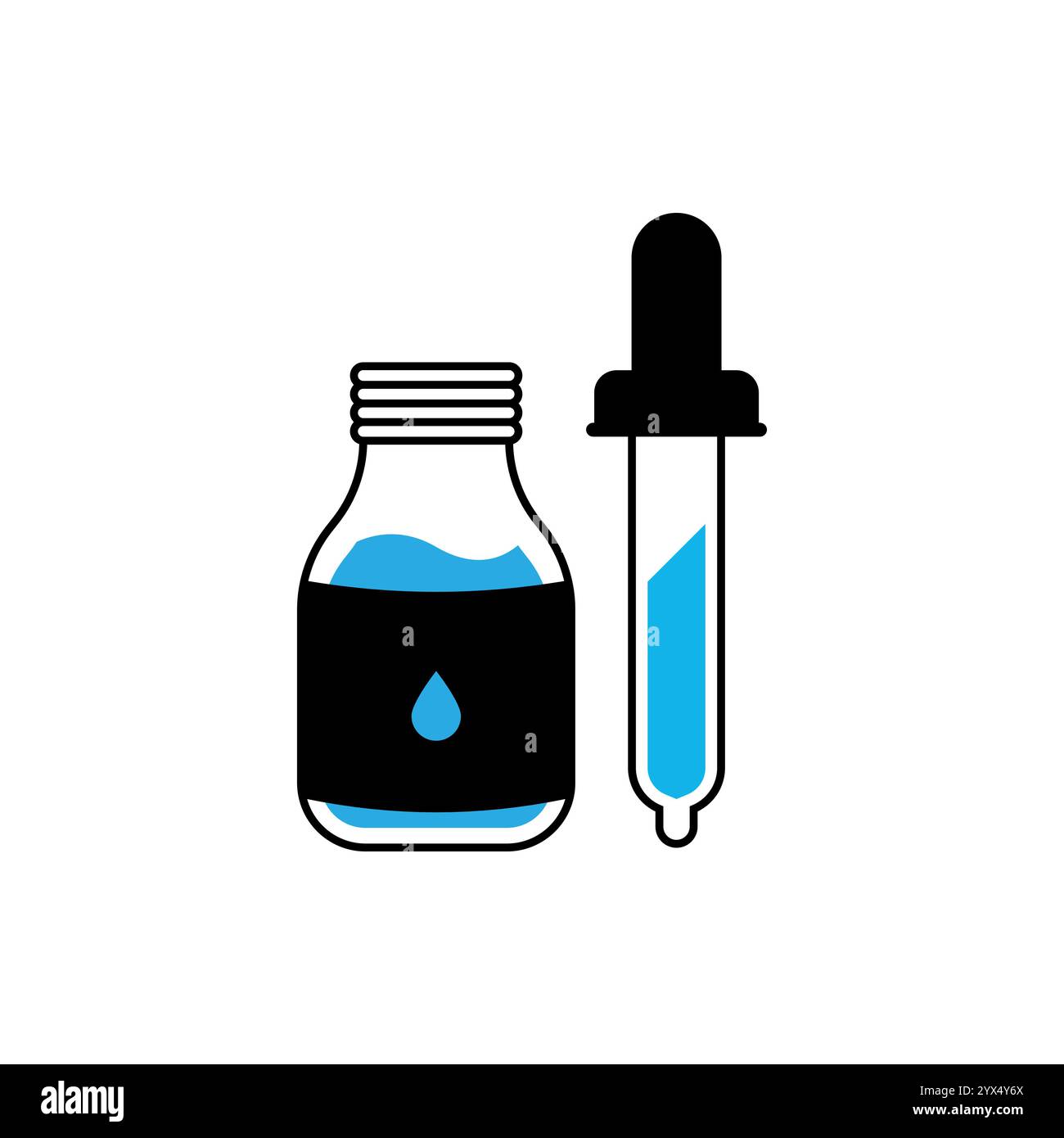 Oil bottle spa icon Cut Out Stock Images & Pictures - Alamy