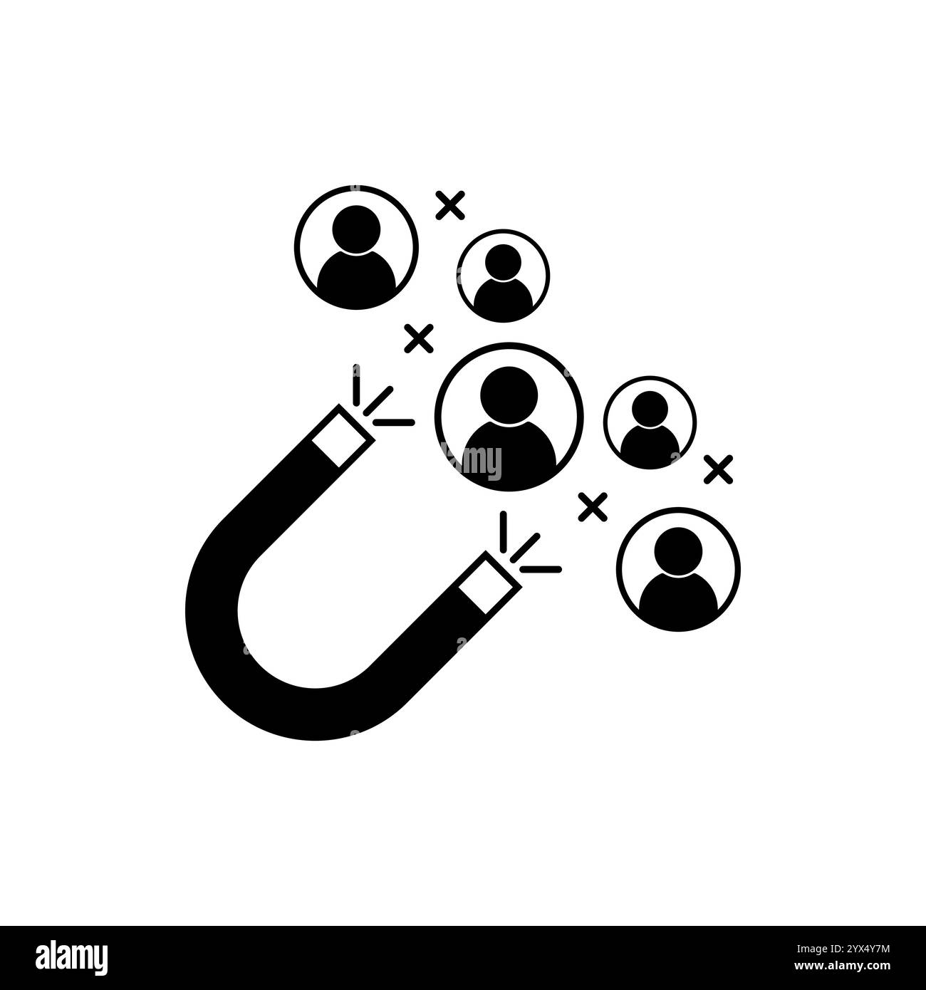 Vector magnet icon Stock Vector Images - Alamy