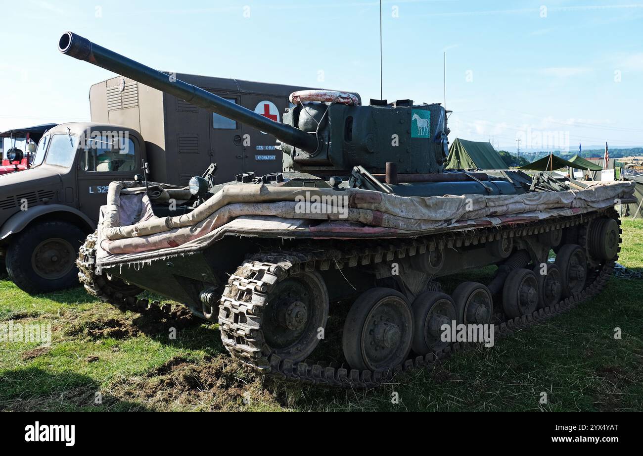 The amphibious Valentine DD was a standard Valentine Infantry Tank ...
