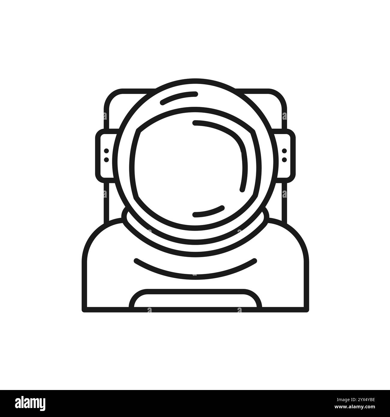 astronaut icon vector. linear style sign for use web design and mobile ...