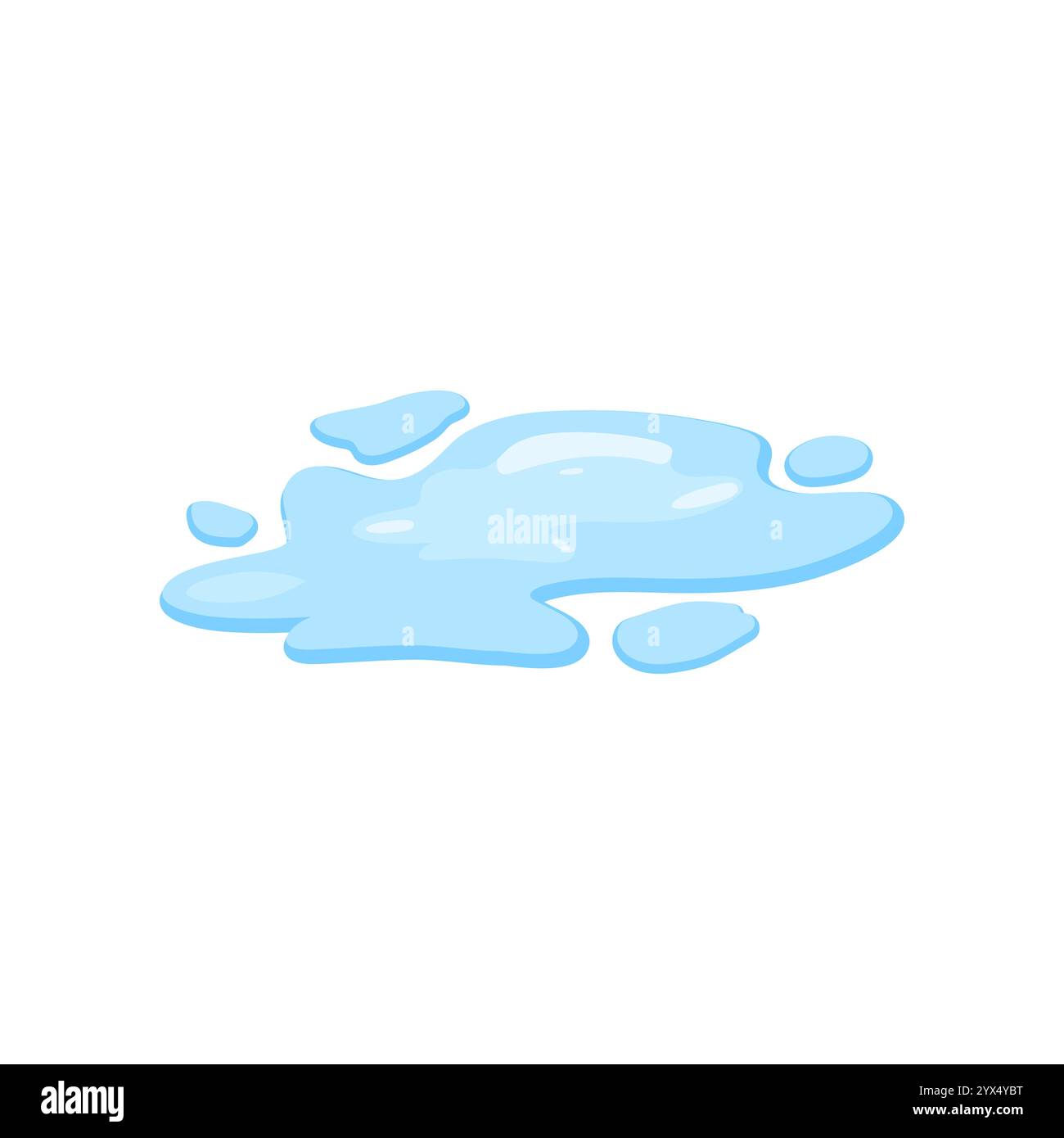 Water spill vector illustration isolated on white background Stock ...