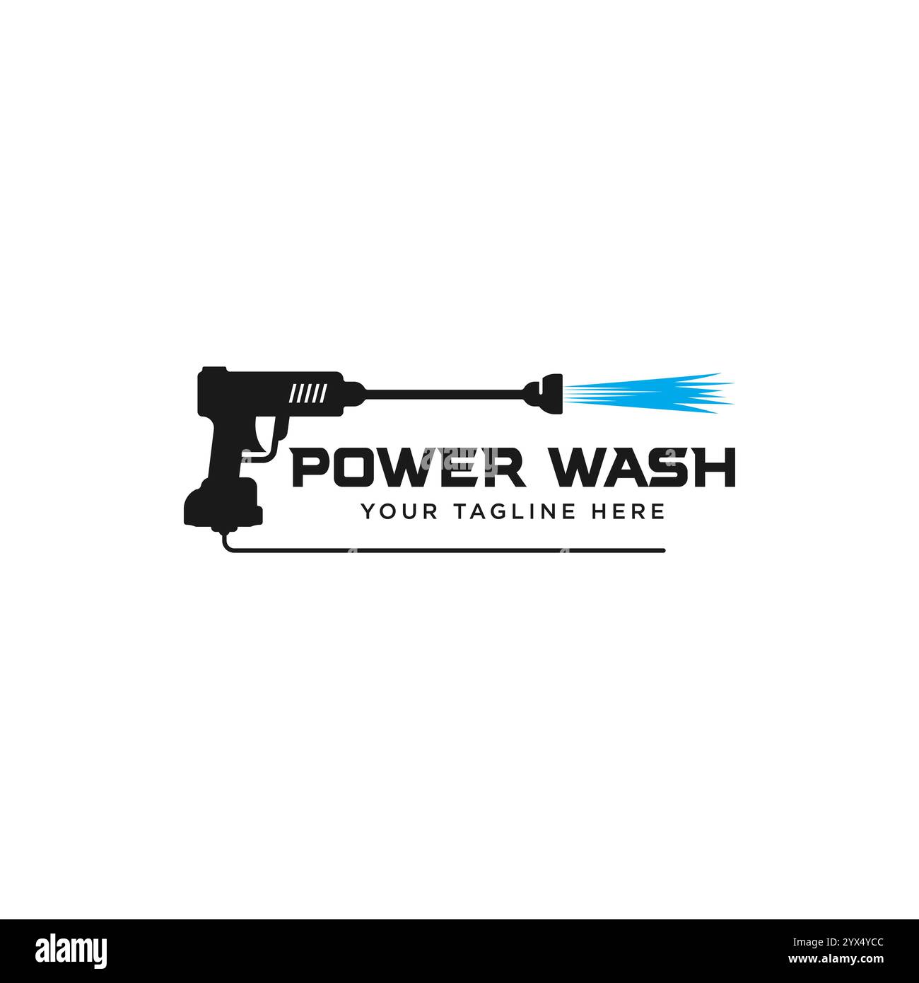 Pressure washing gun logo template. Cleaning vector design. Tools ...