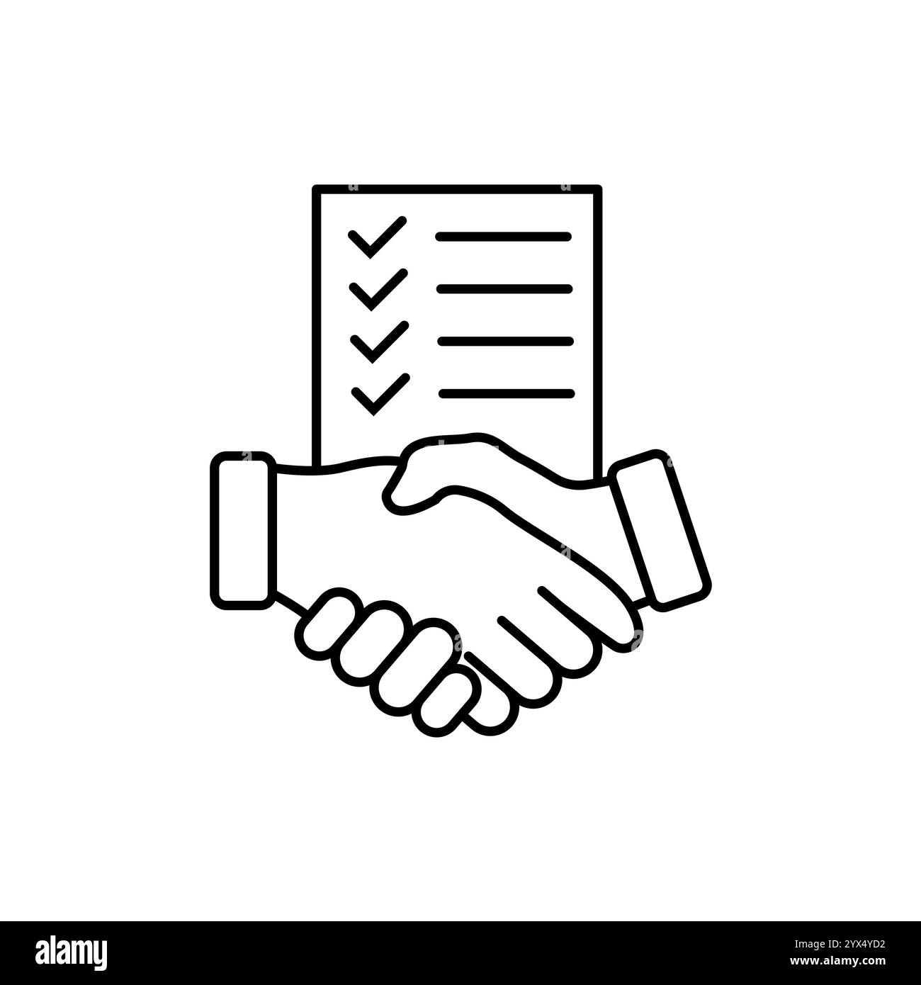 Contract vector icon design Stock Vector Images - Alamy