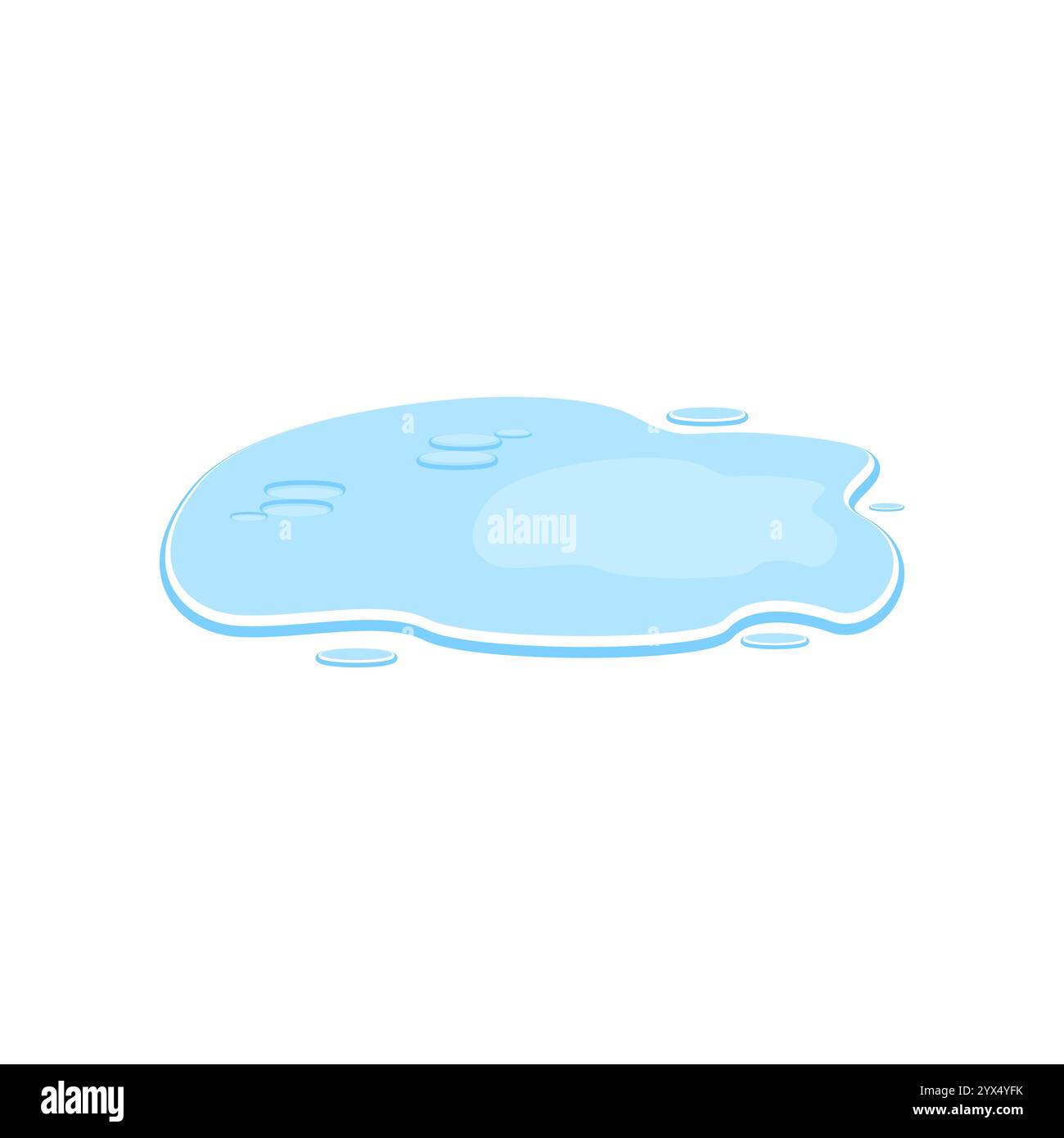 Water spill vector illustration isolated on white background Stock ...