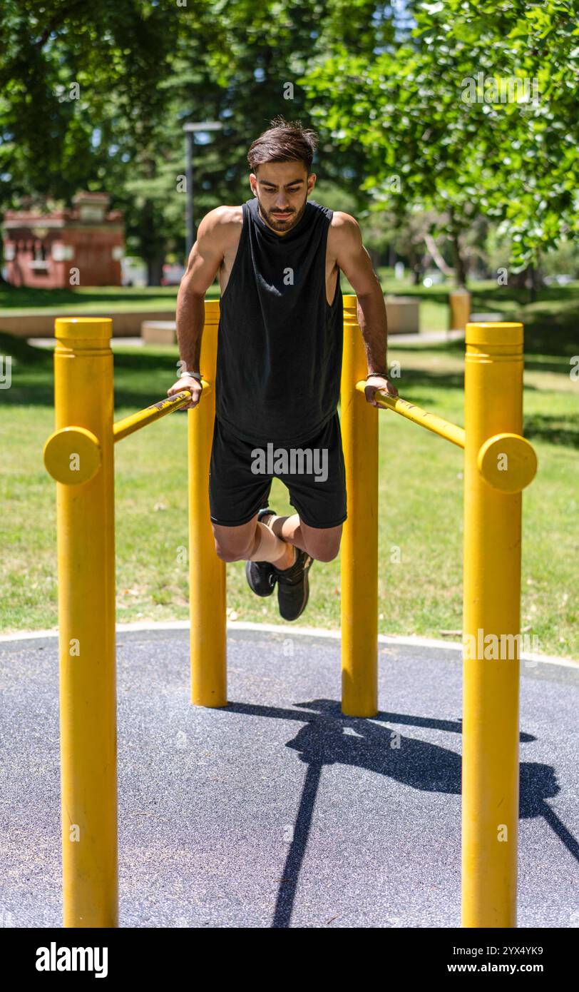 The parallel bars on the playground hi-res stock photography and images ...