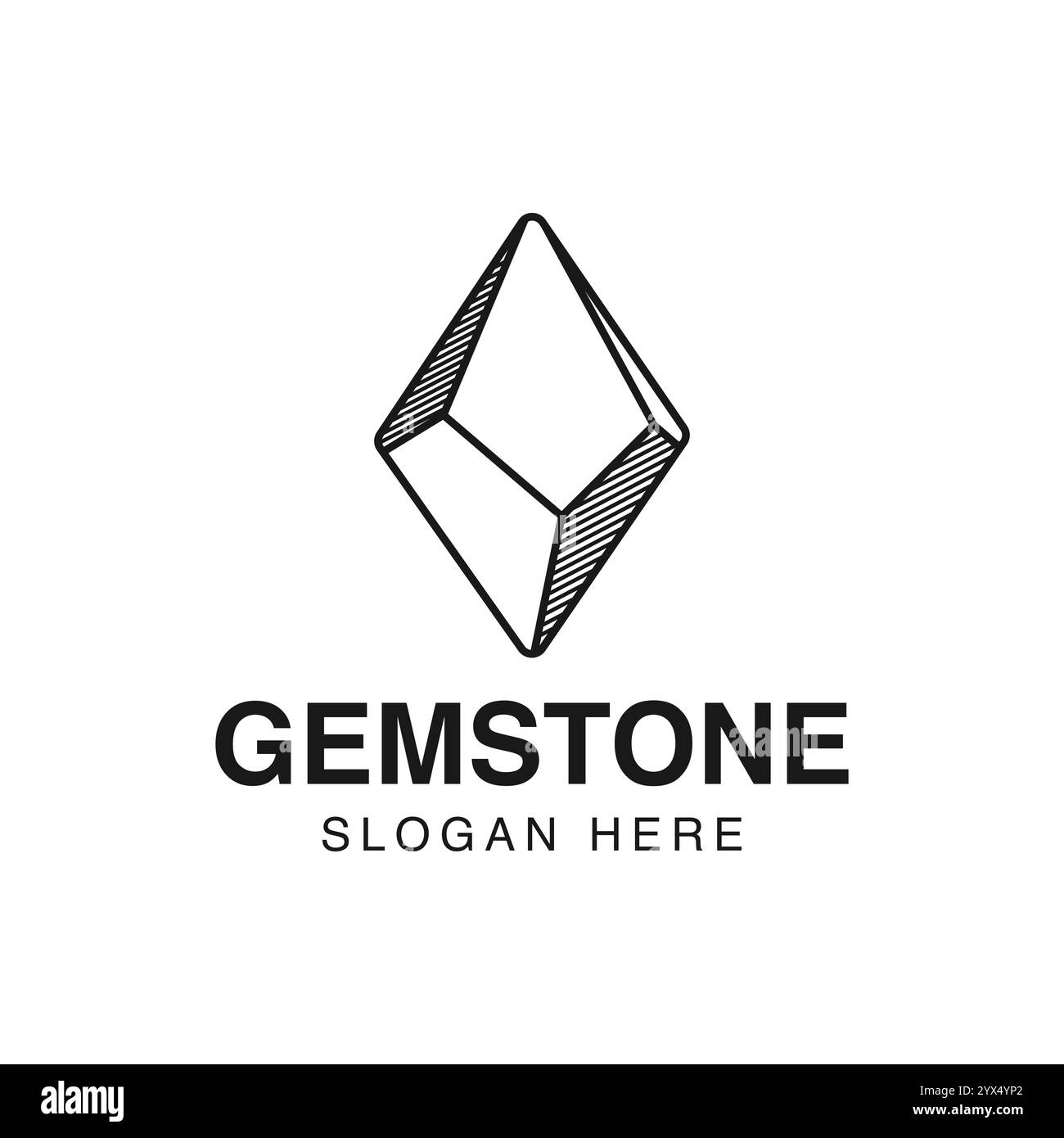 gemstone logo template vector illustration Stock Vector Image & Art - Alamy