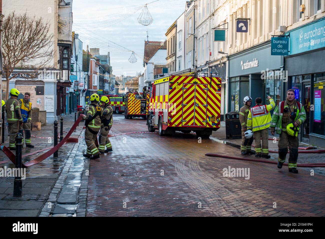 Fire and Rescue,Service,Clearing,up,Following,Major,Fire,Debenhams ...
