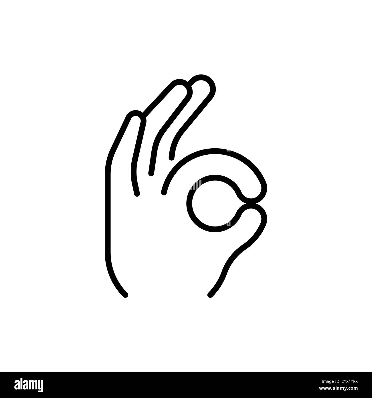 Ok line icon Cut Out Stock Images & Pictures - Alamy