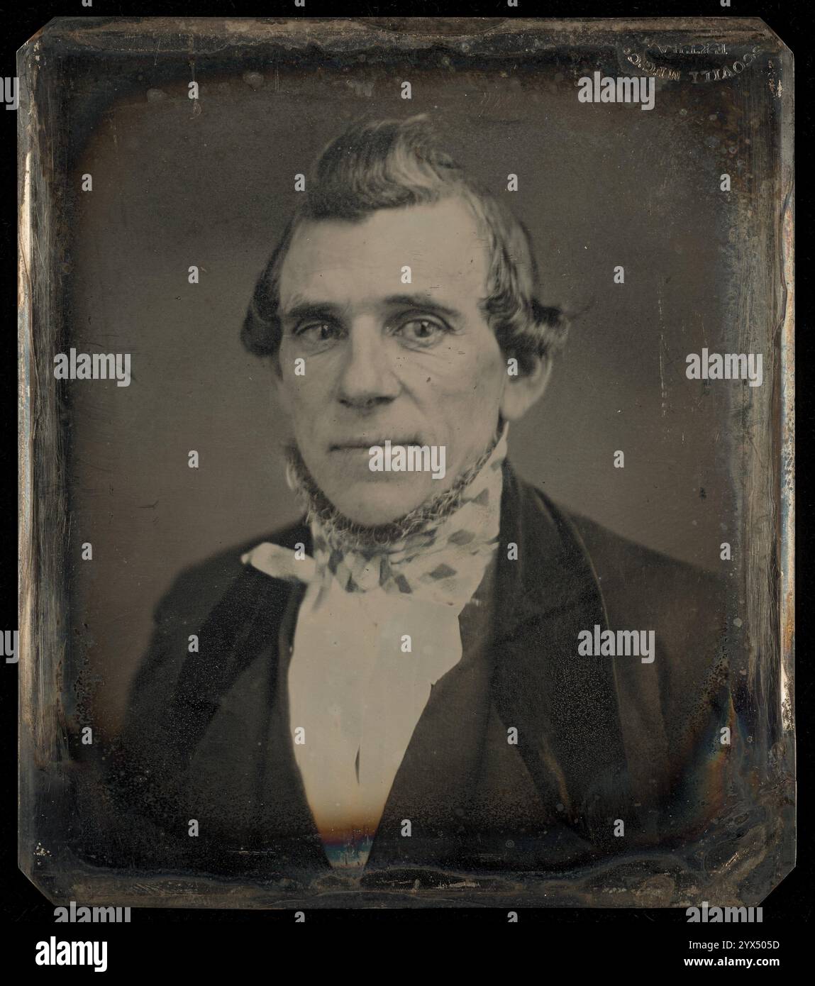 Portrait of a Man with Pompadour Hair Style, 1850-1854 Stock Photo - Alamy