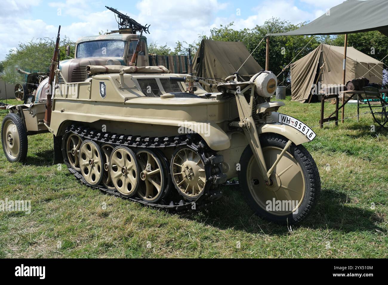 The Sd.Kfz.2 (German: Sonderkraftfahrzeug 2) is a half-track motorcycle ...