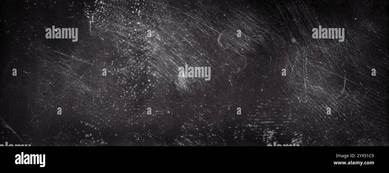 Blank grained film strip texture background with heavy grain, dust and ...