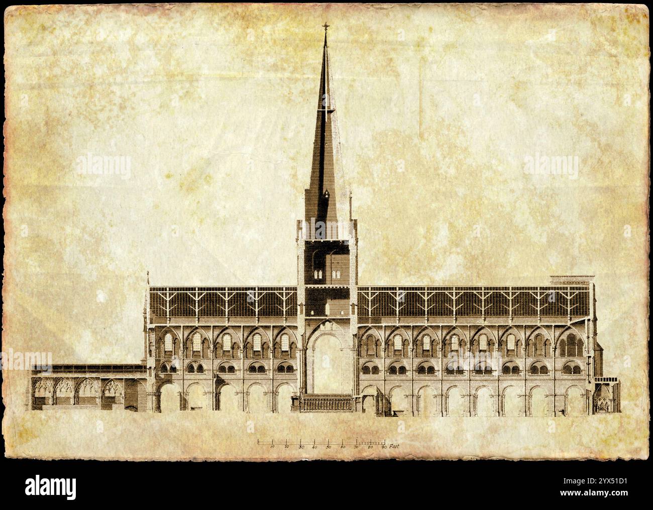 Medieval cathedral cutaway hi-res stock photography and images - Alamy