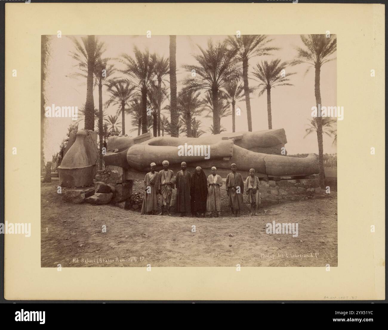 Mit Rahme (Statue Ramses), about 1870-1890. Additional Info: Group ...