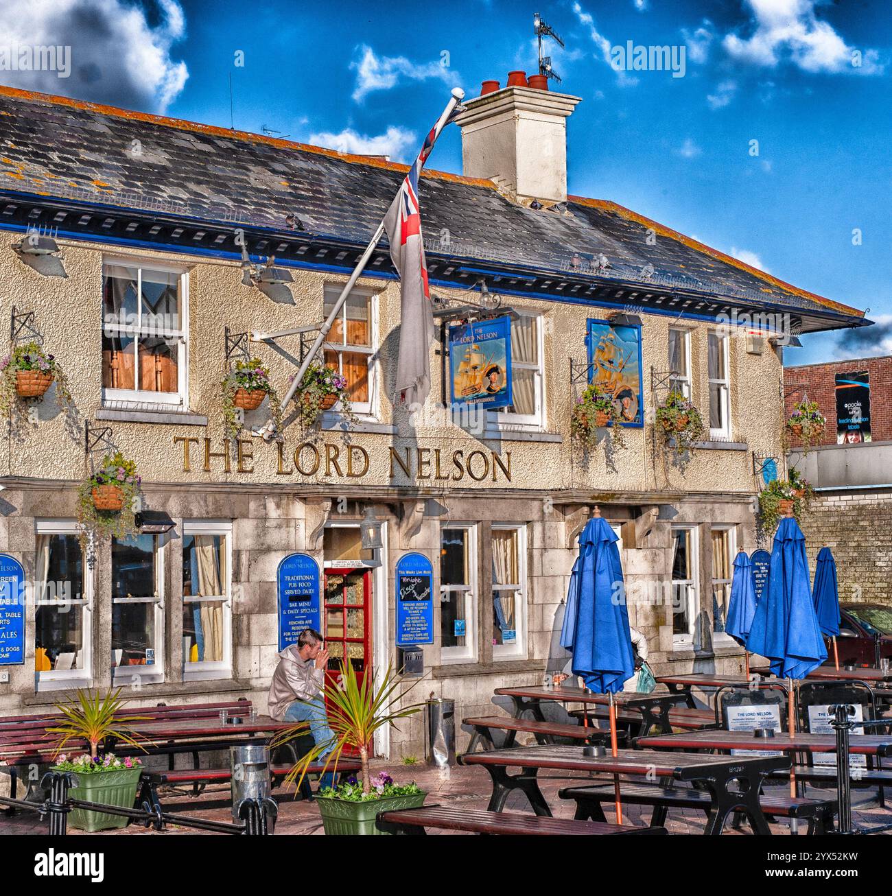 The Lord Nelson pub - public house - Poole, Dorset, England, UK Stock ...