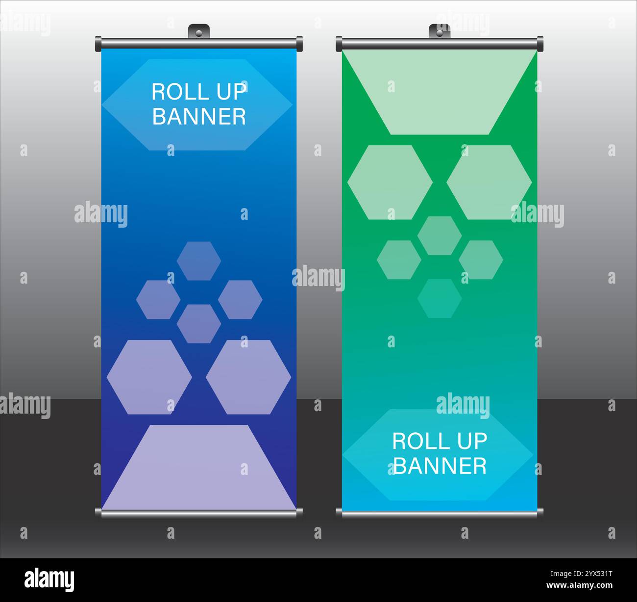 Roll up banner vertical template design, for brochure, business, flyer ...