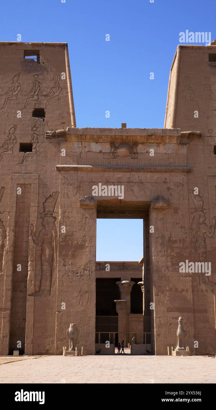 Horus Temple in Edfu, Egypt Stock Photo - Alamy