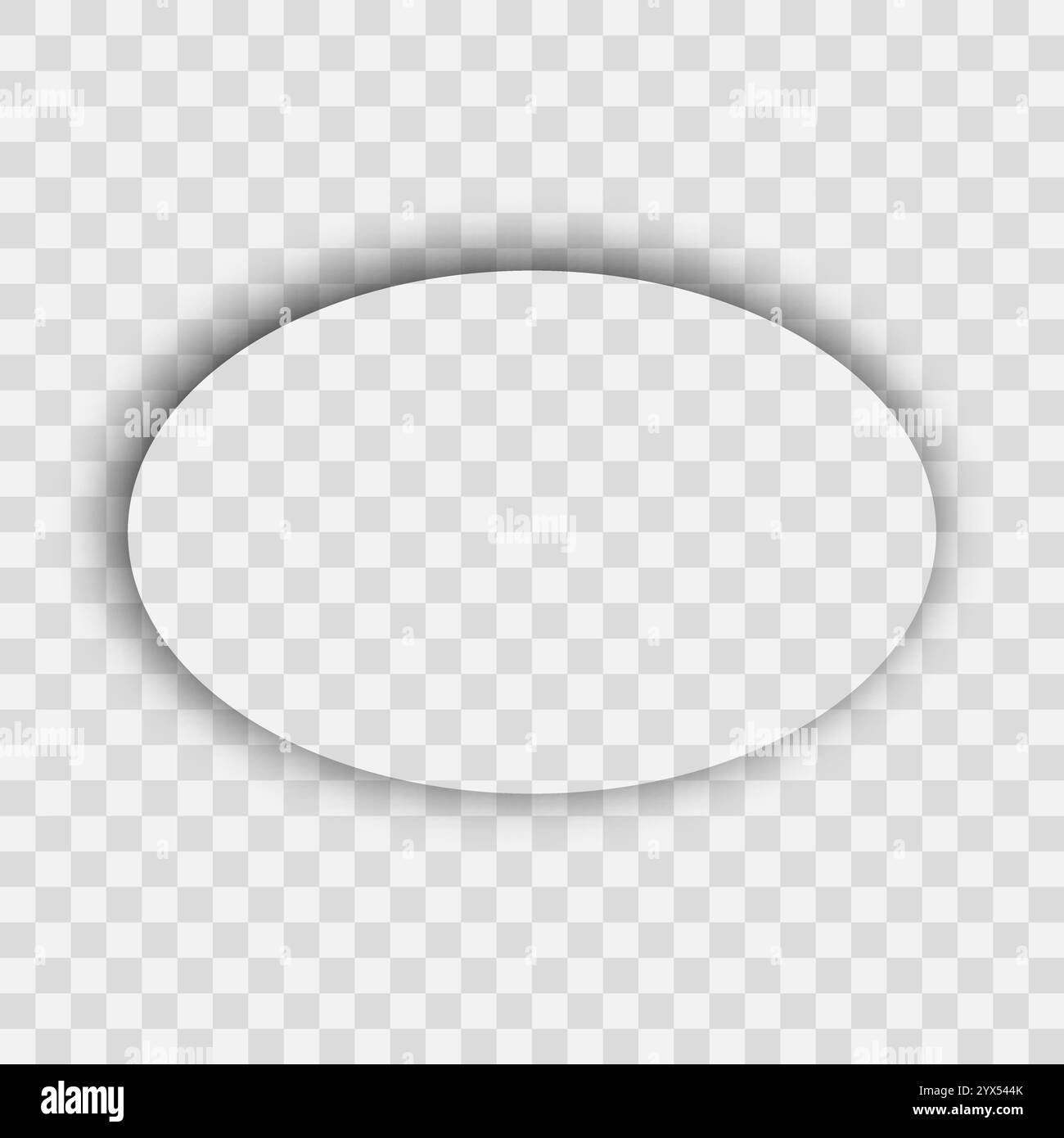 Dark transparent realistic shadow. Oval shadow isolated on transparent ...