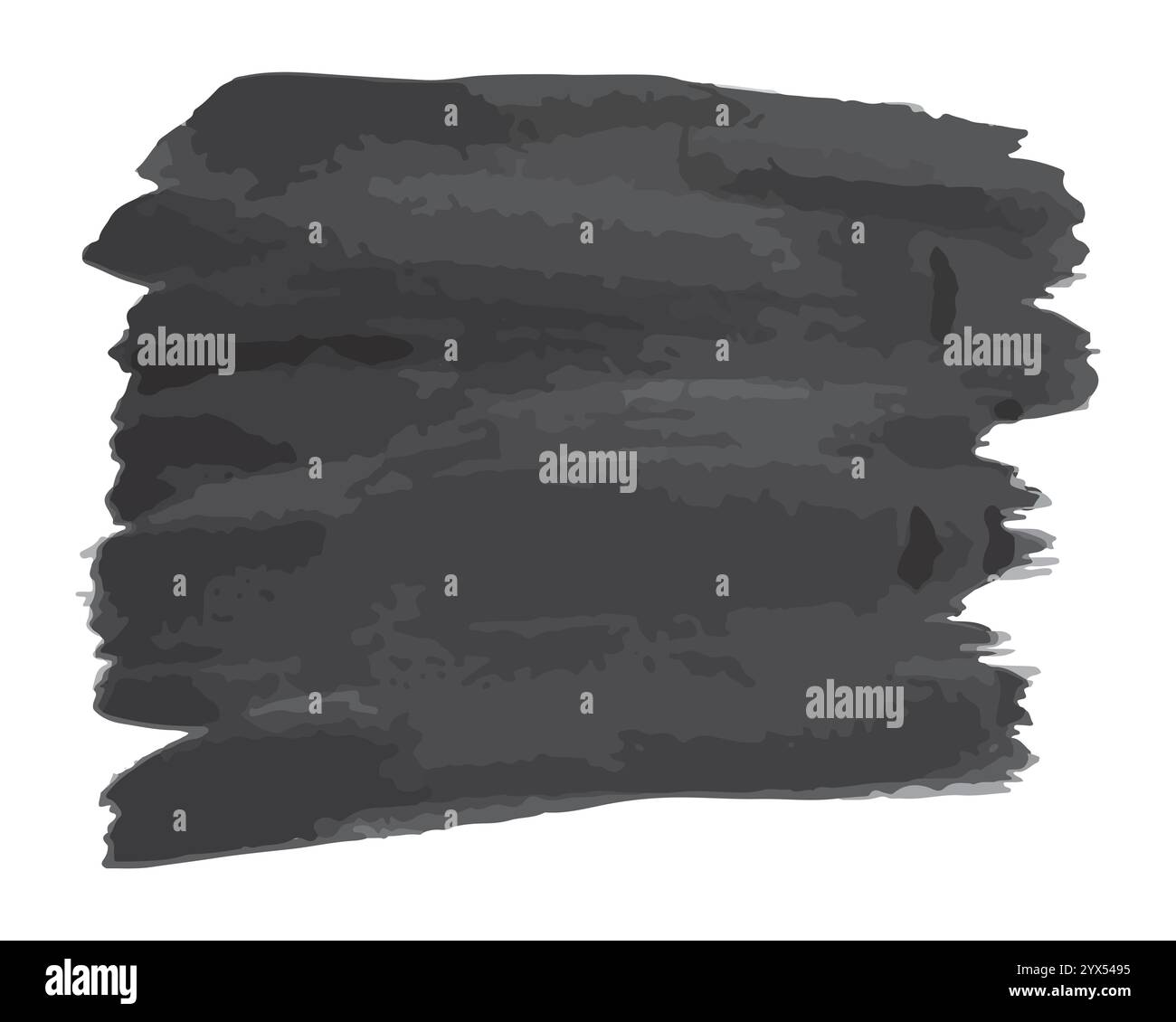 Black hand drawn ink stain. Ink spot isolated on white background ...