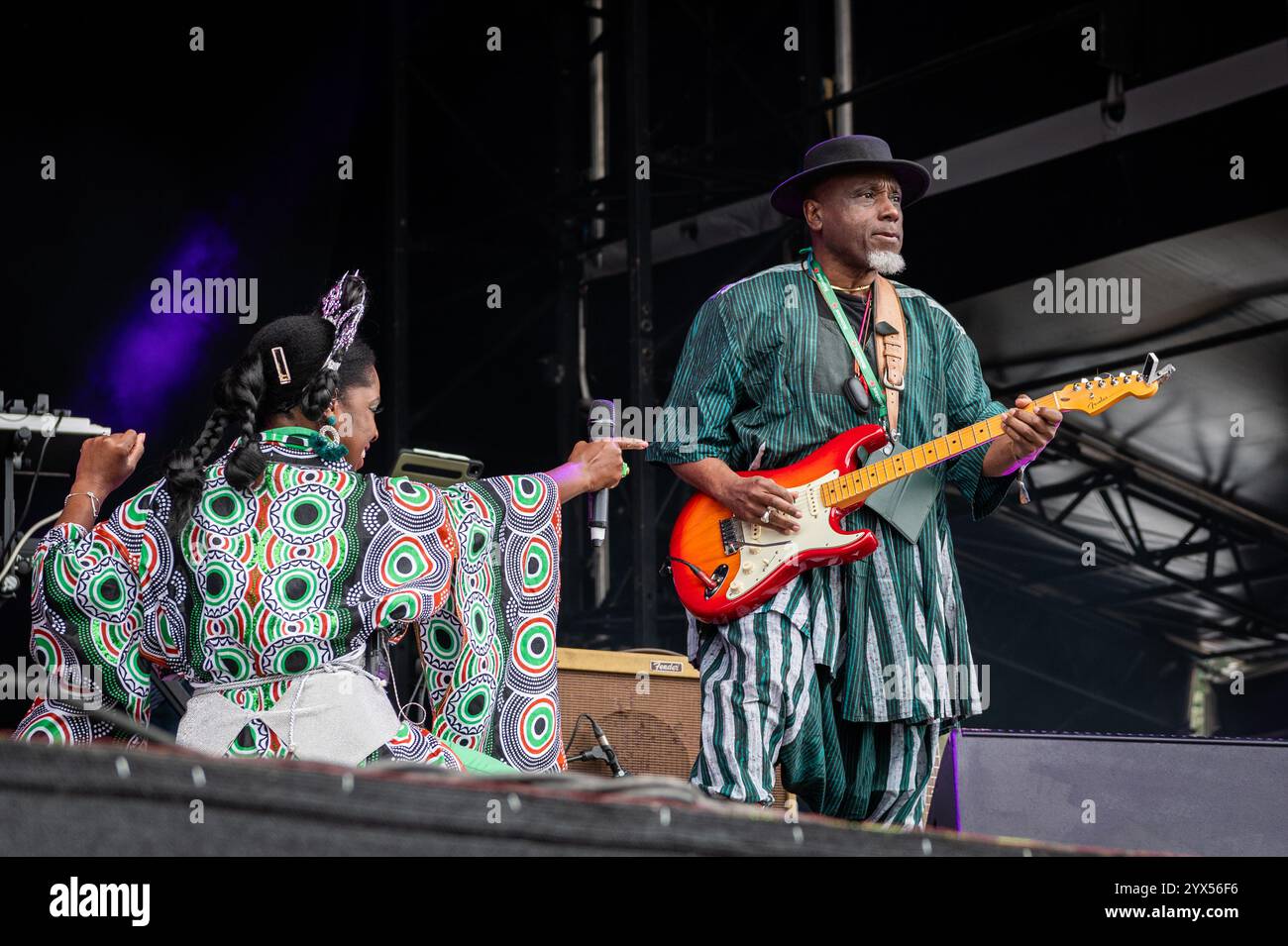 Ibibio Sound Machine, Bearded Theory 2024 Stock Photo - Alamy