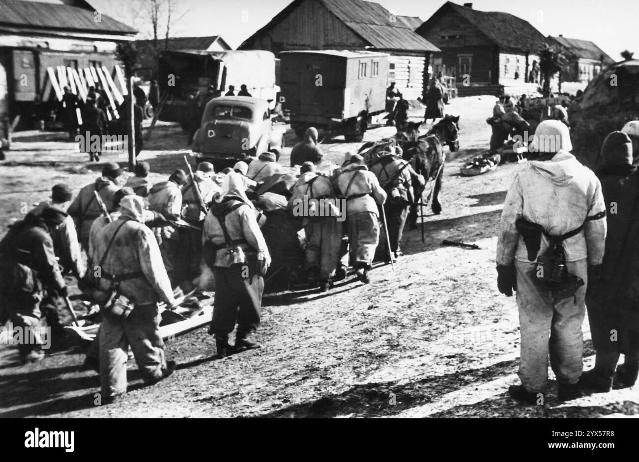 Russia 1943: Retreat of German troops in the central section of the ...
