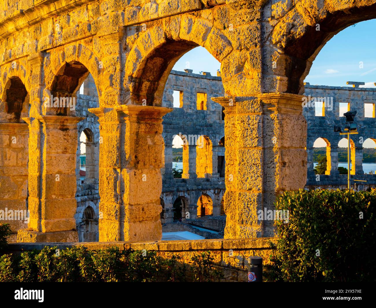 Arena Pula amphitheater Stock Photo - Alamy