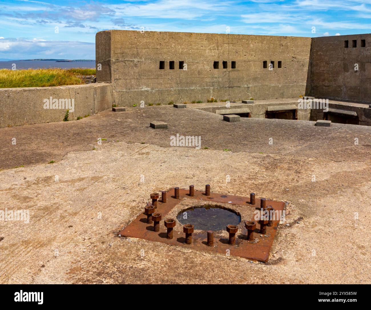 Brean Down Fort a Victorian naval fortification on the Bristol Channel ...