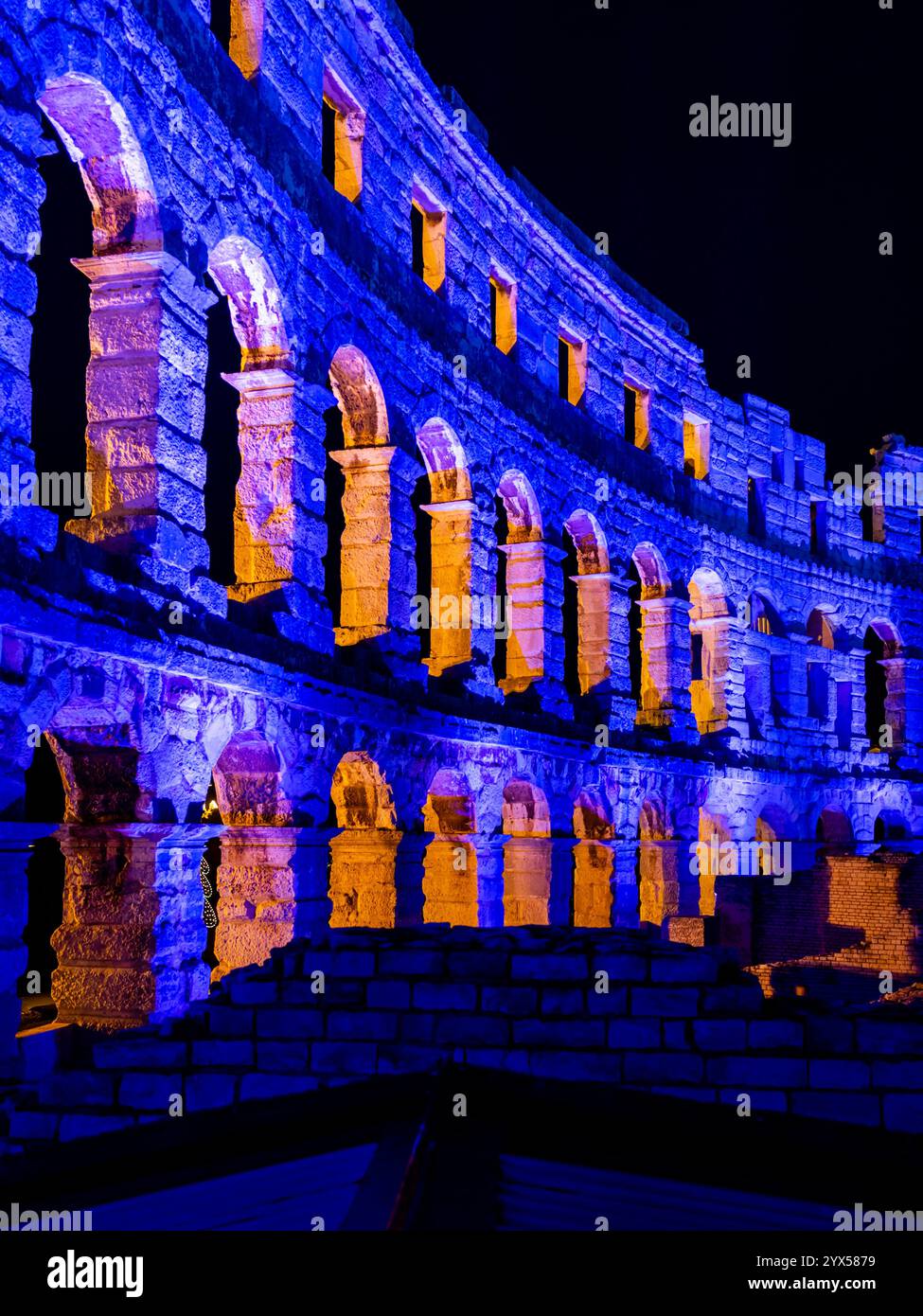 Arena Pula amphitheater Stock Photo - Alamy