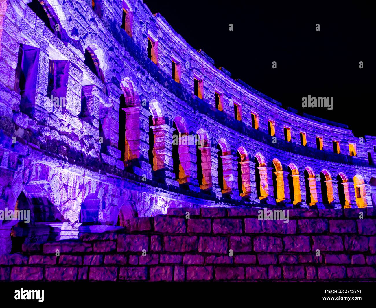 Arena Pula amphitheater Stock Photo - Alamy